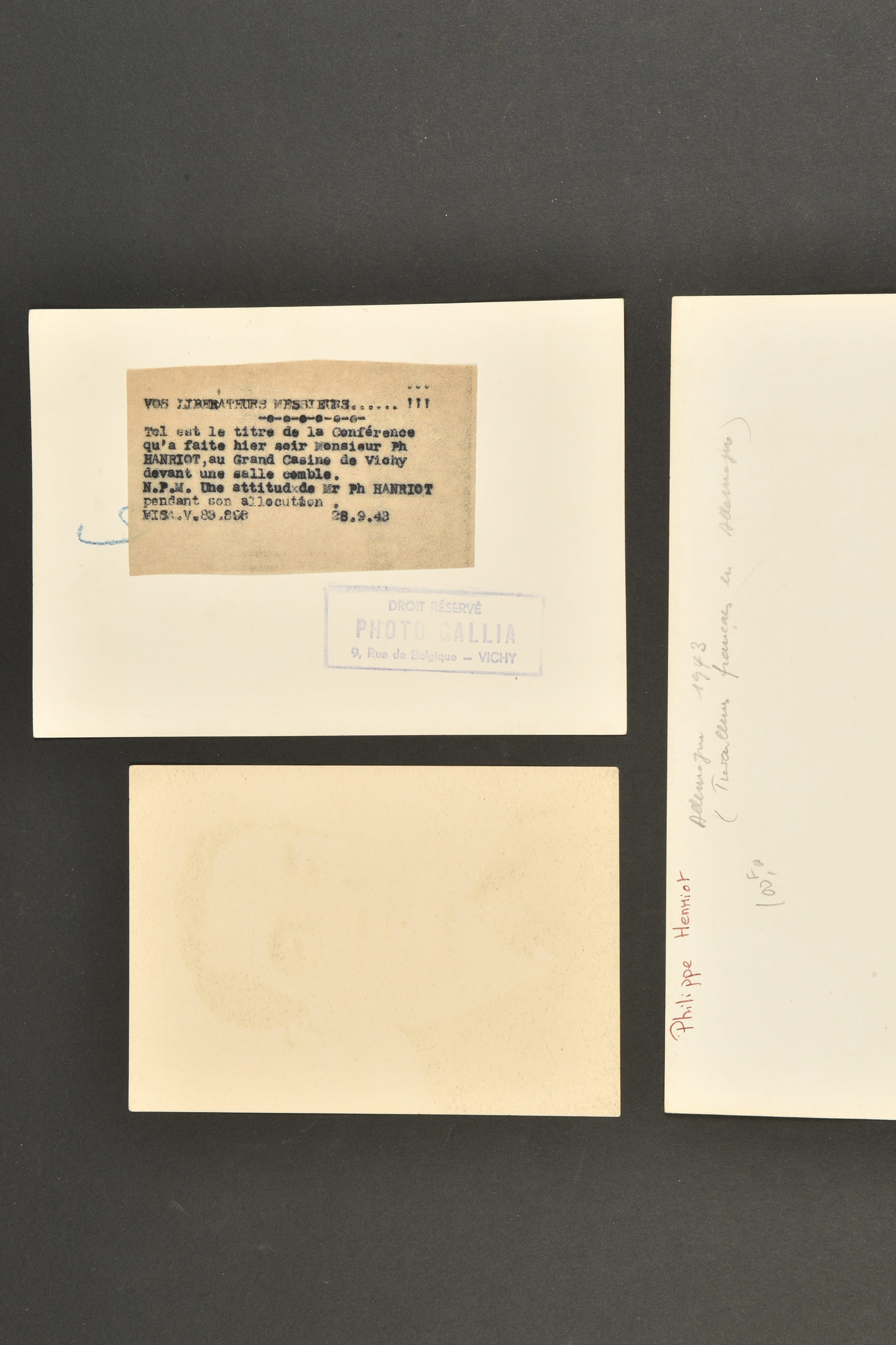 Ensemble de documents Milice. | Aiolfi G.b.r.