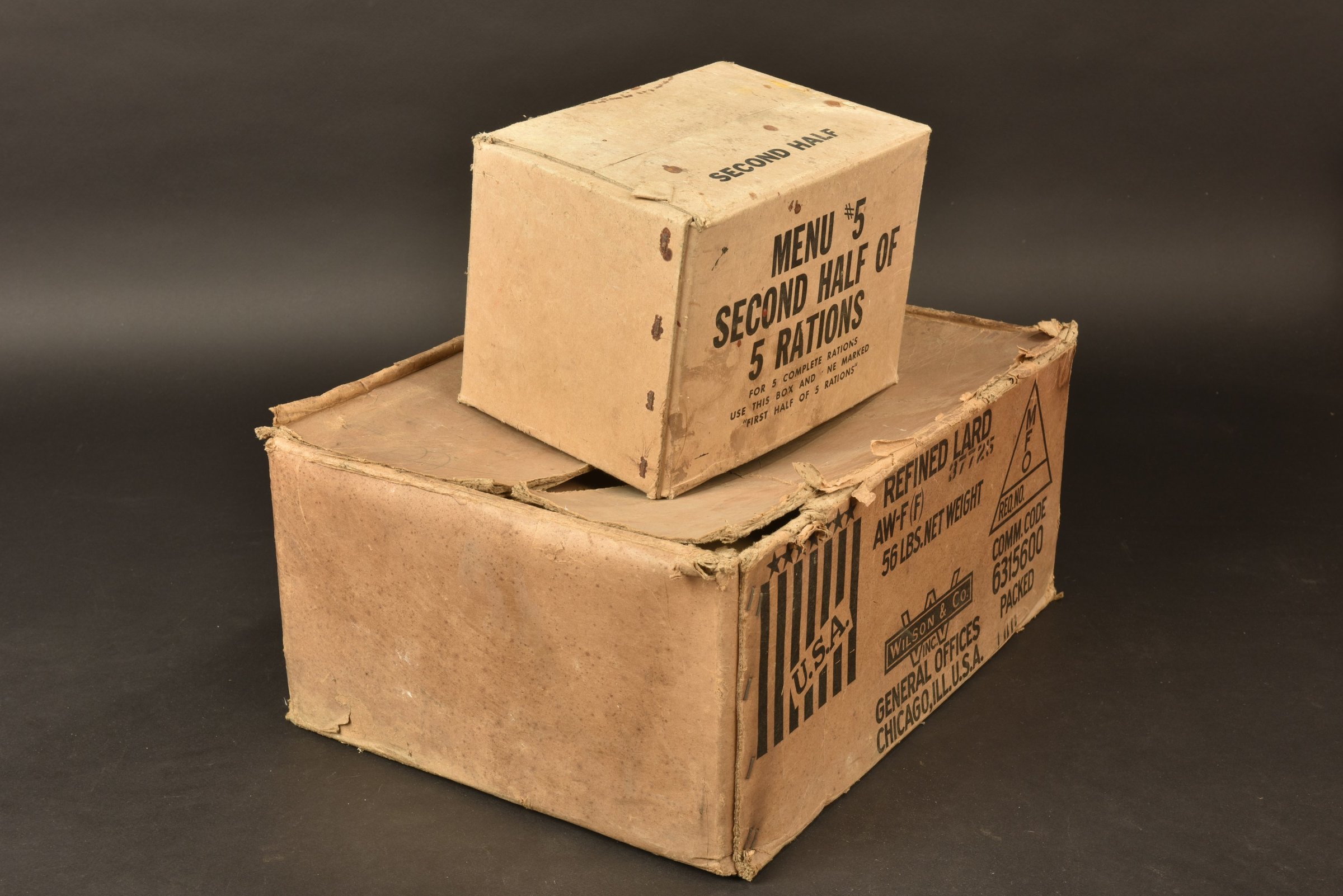 Ensemble de cartons de ration US | Aiolfi G.b.r.