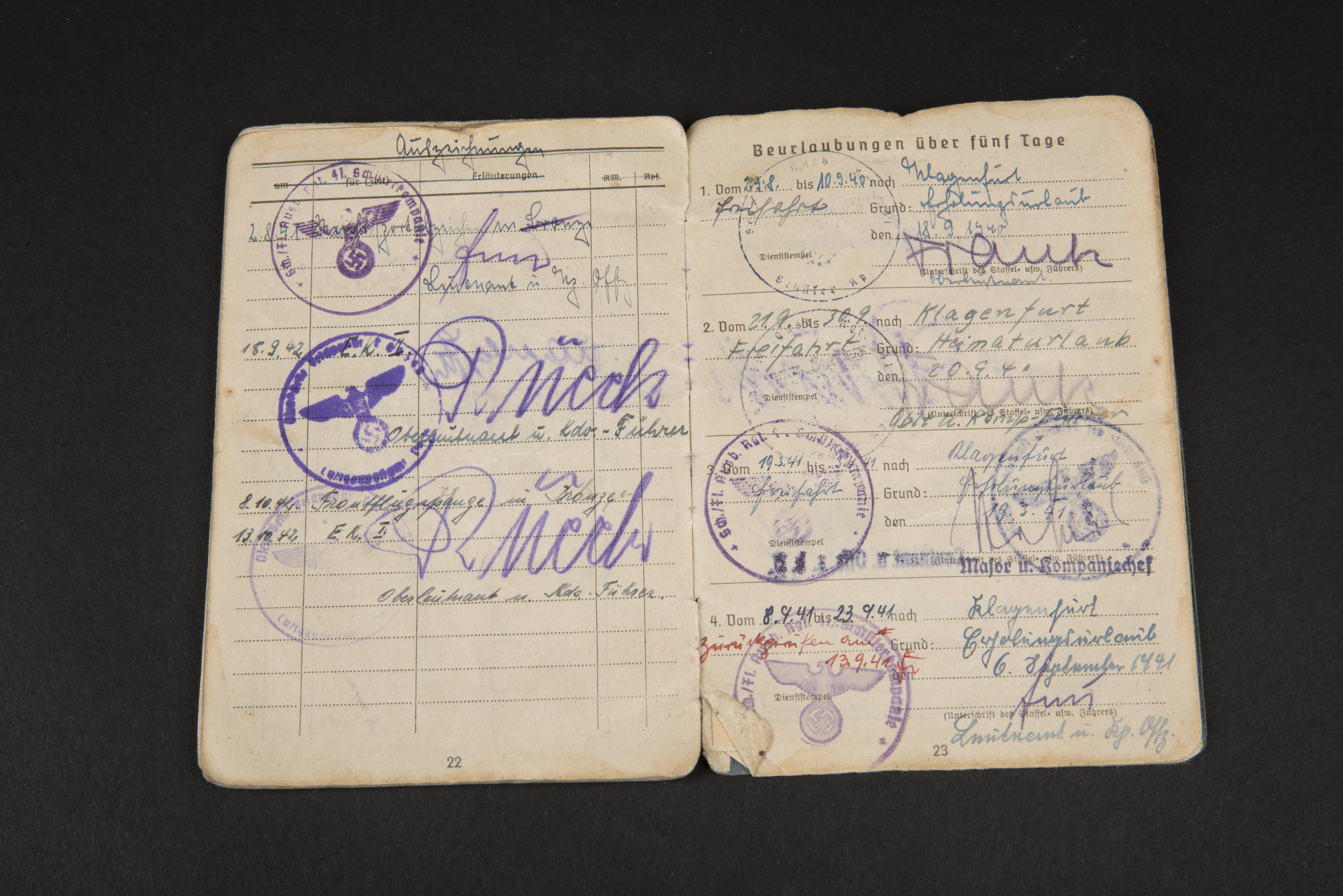 Soldbuch de la Luftwaffe du 3. Staffel Jagdflieger-Schule 5 | Aiolfi G.b.r.