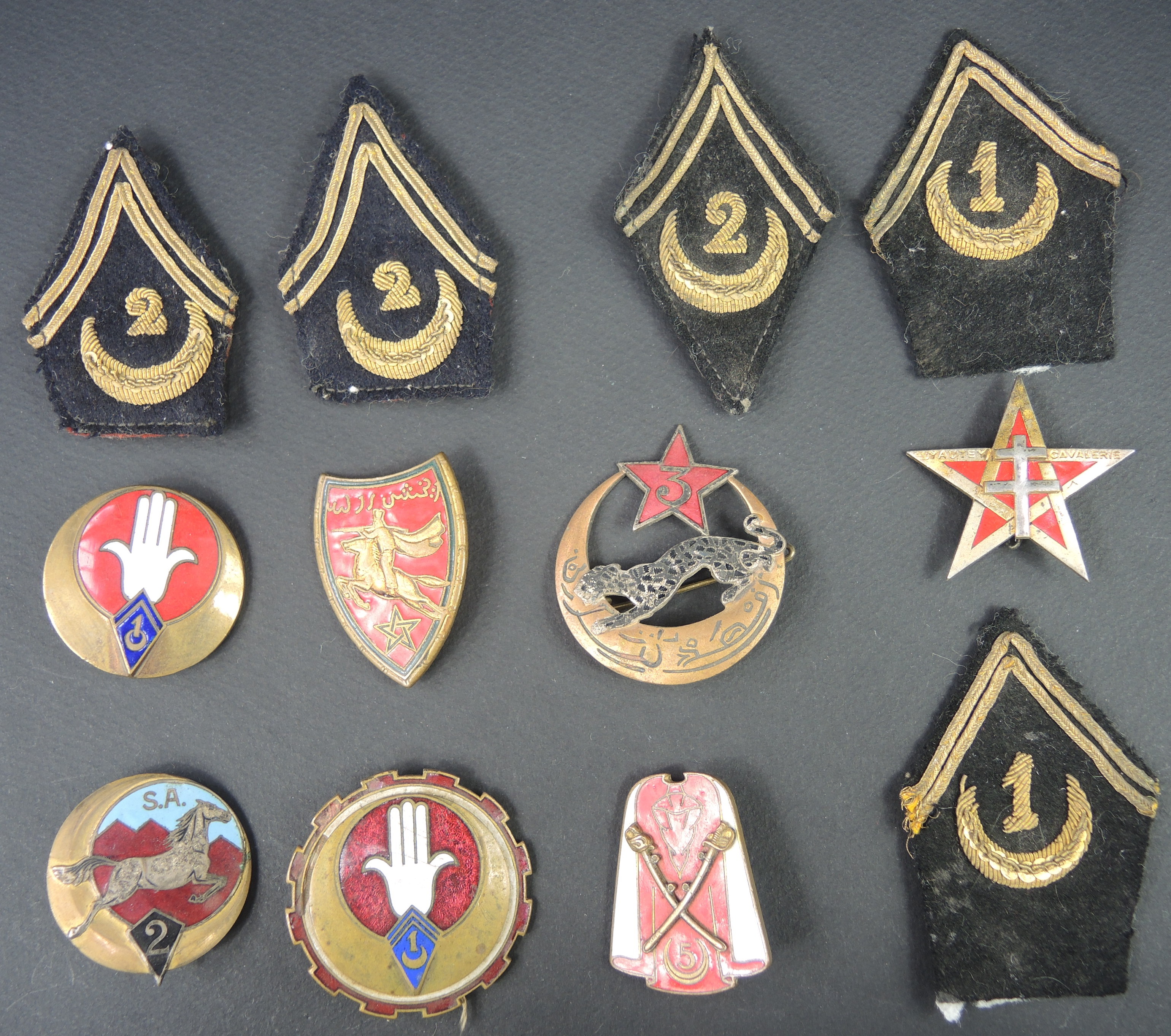 Ensemble insignes Spahis | Aiolfi G.b.r.