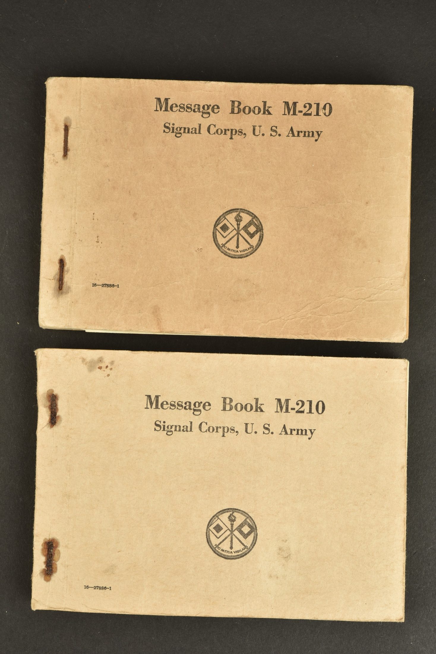 Message Book M-210. | Aiolfi G.b.r.