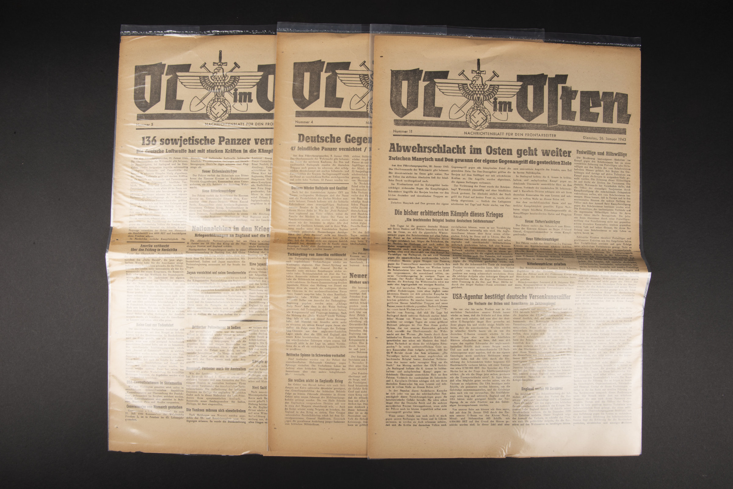 Ensemble de journaux allemand OT im Osten | Aiolfi G.b.r.