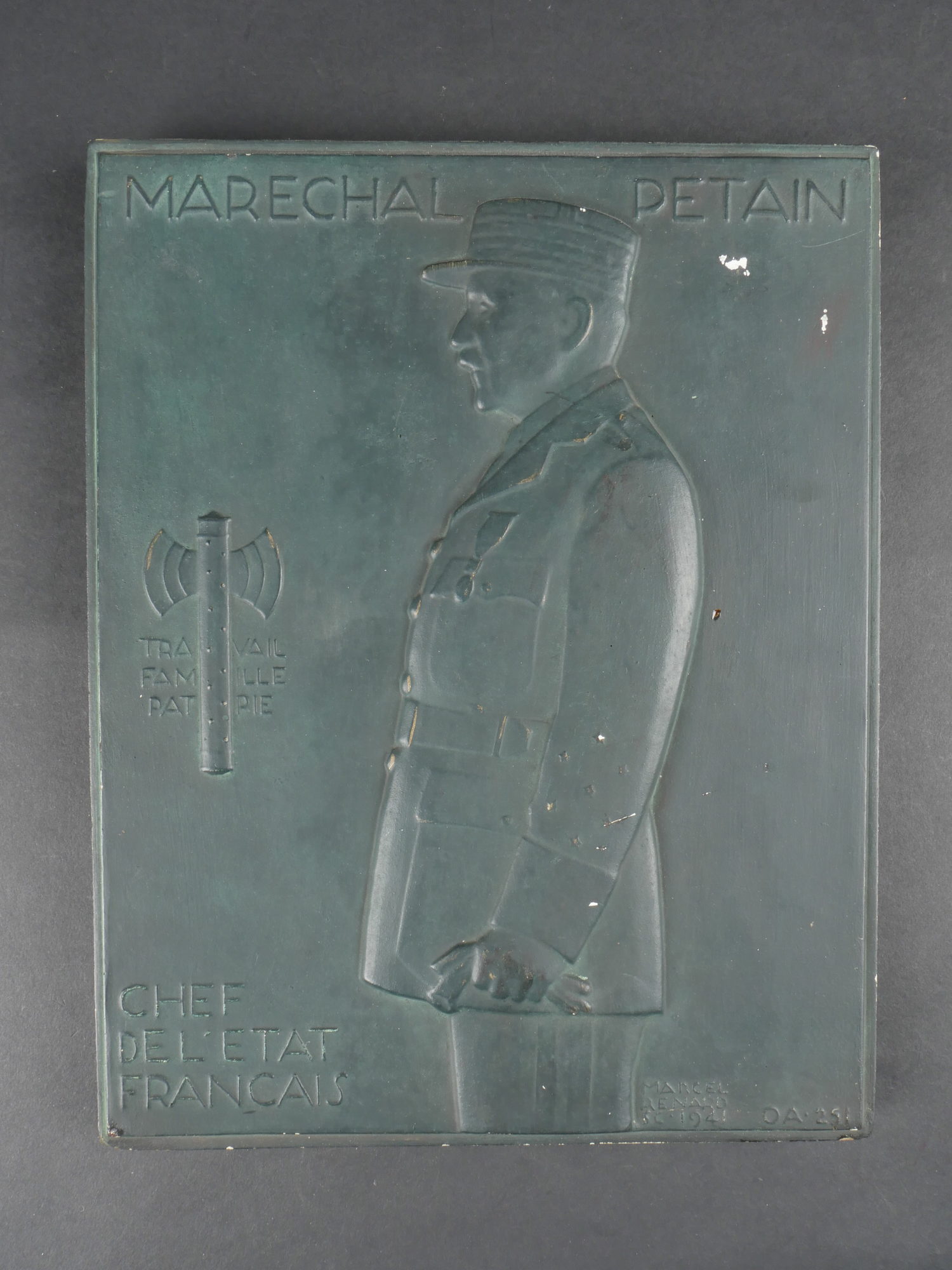 Plaque Maréchal Pétain. | Aiolfi G.b.r.