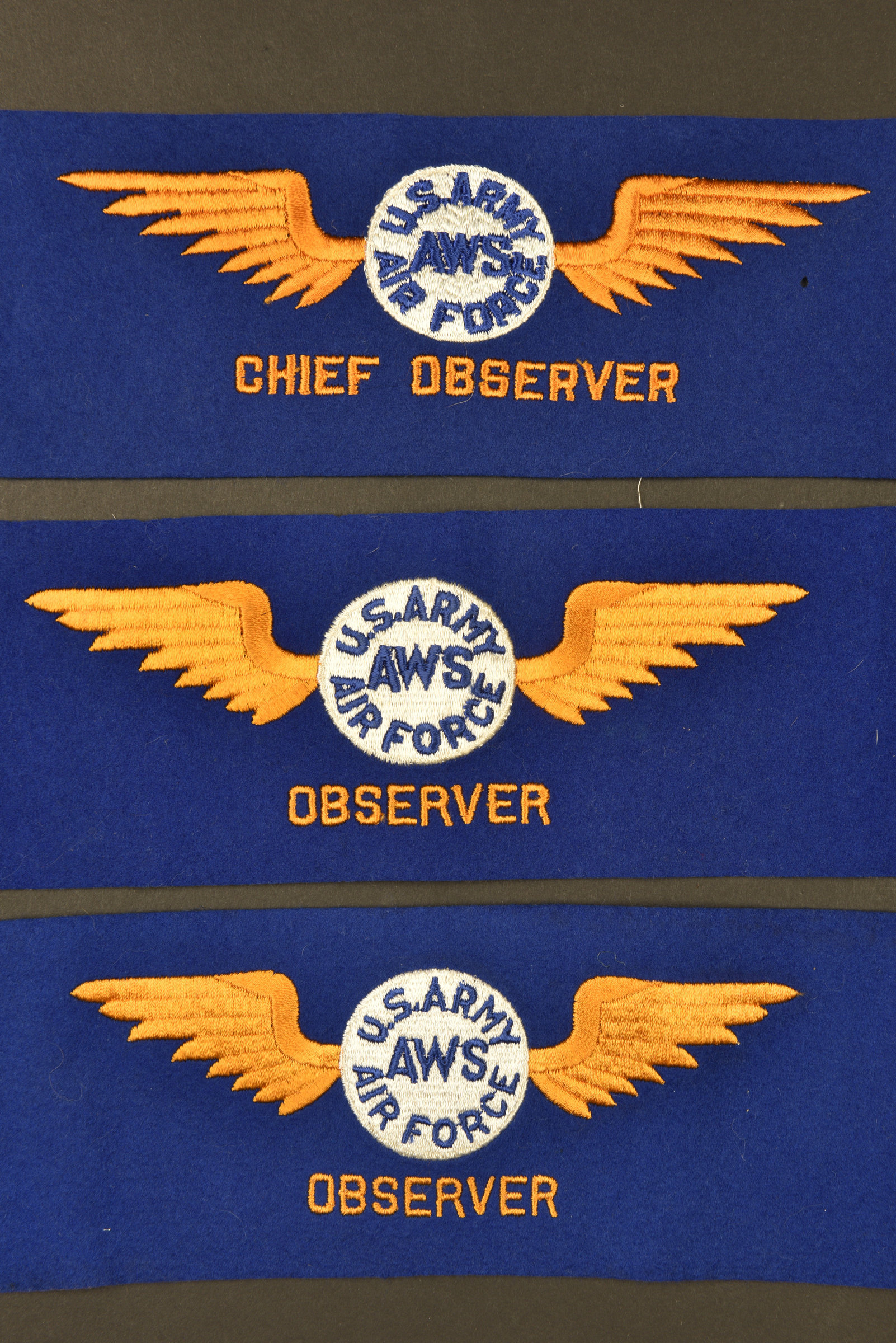 Ensemble de brassard de l'US Army Air Force AWS | Aiolfi G.b.r.