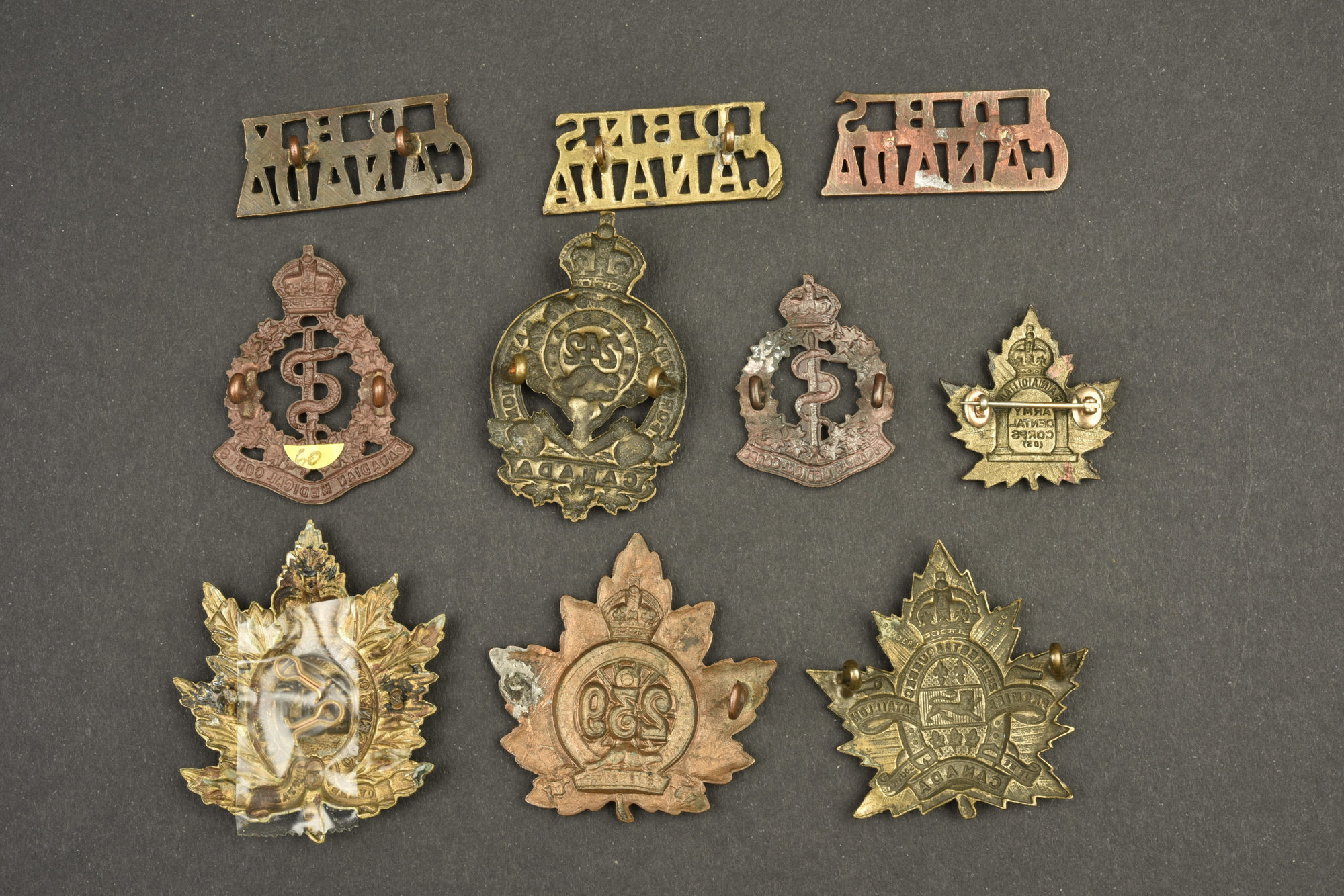 Lot de 10 insignes canadiens CEF ww1 | Aiolfi G.b.r.