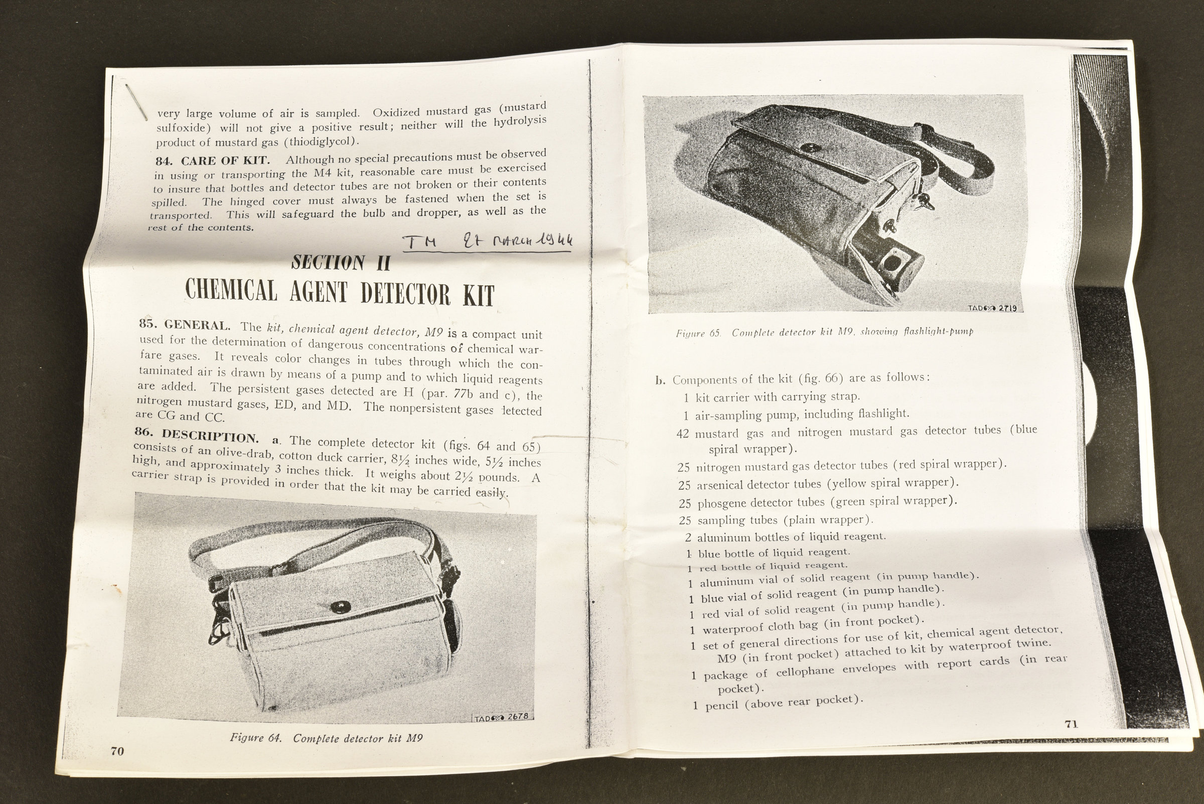 Chemical Agent Detector Kit M9 | Aiolfi G.b.r.