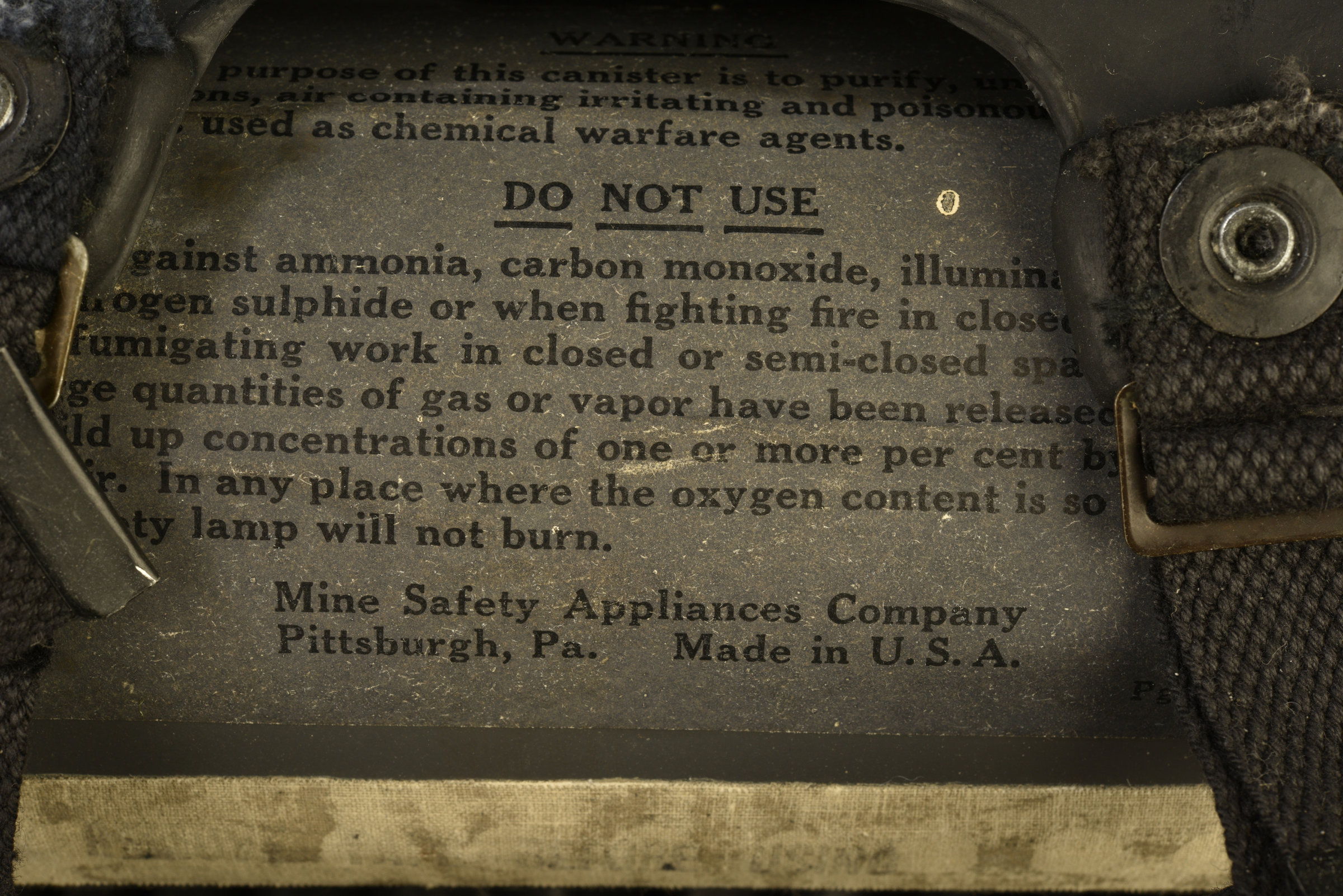 Navy Diaphragm Optical Gas Mask MKI | Aiolfi G.b.r.