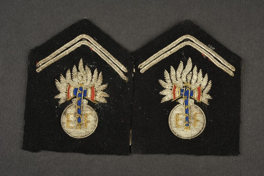 Pattes de col pour Vareuse de la Garde Personnelle du Chef de l'État ...