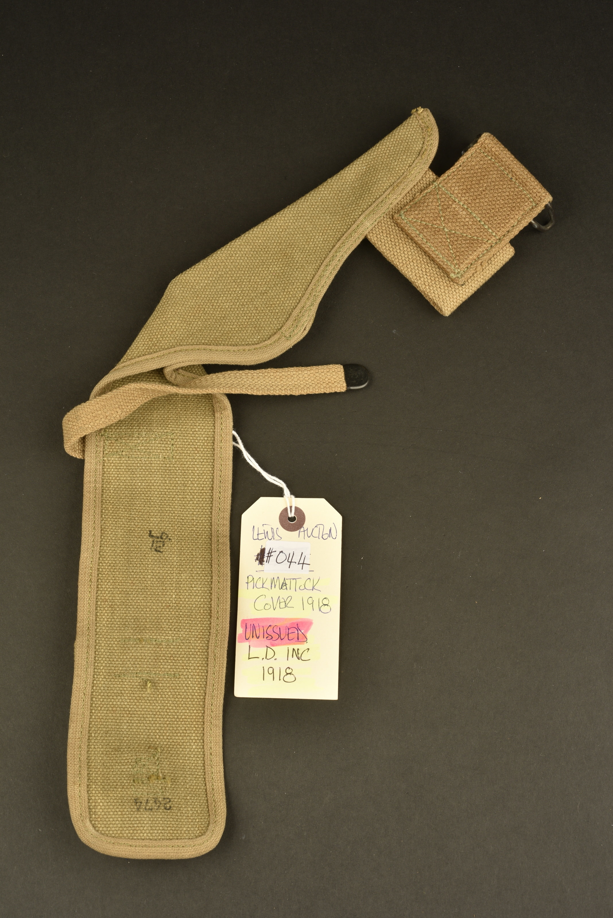 Housse de pioche individuelle WWI. WWI Pick mattock cover | Aiolfi G.b.r.