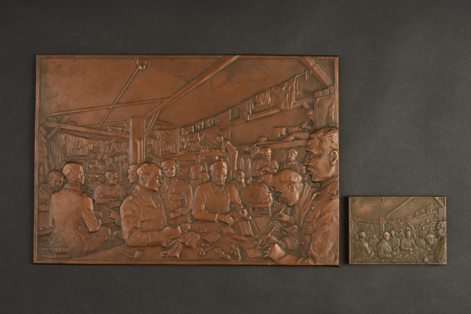 Ensemble de plaques "Oflag" par Gallien Pierre Antoine | Aiolfi G.b.r.