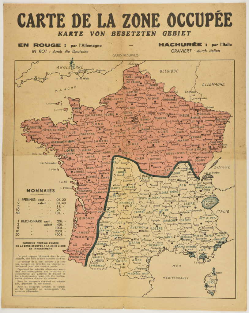 Carte de la Zone occupée | Aiolfi G.b.r.