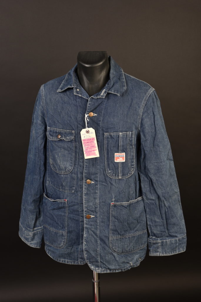 Vareuse civile en denim. Blue demin jacket civilian label. | Aiolfi G.b.r.