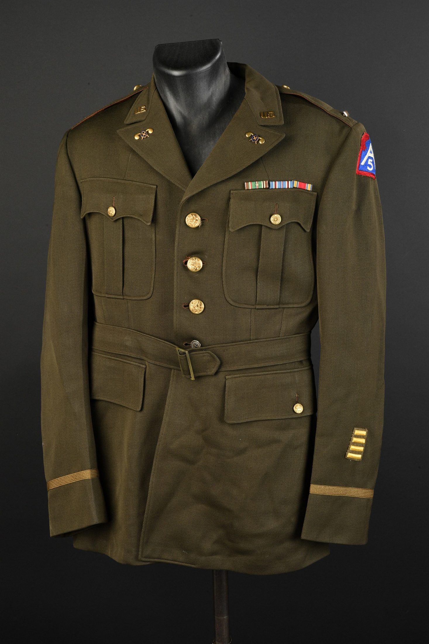 Vareuse d'officier de la 5ème Armée US. | Aiolfi G.b.r.