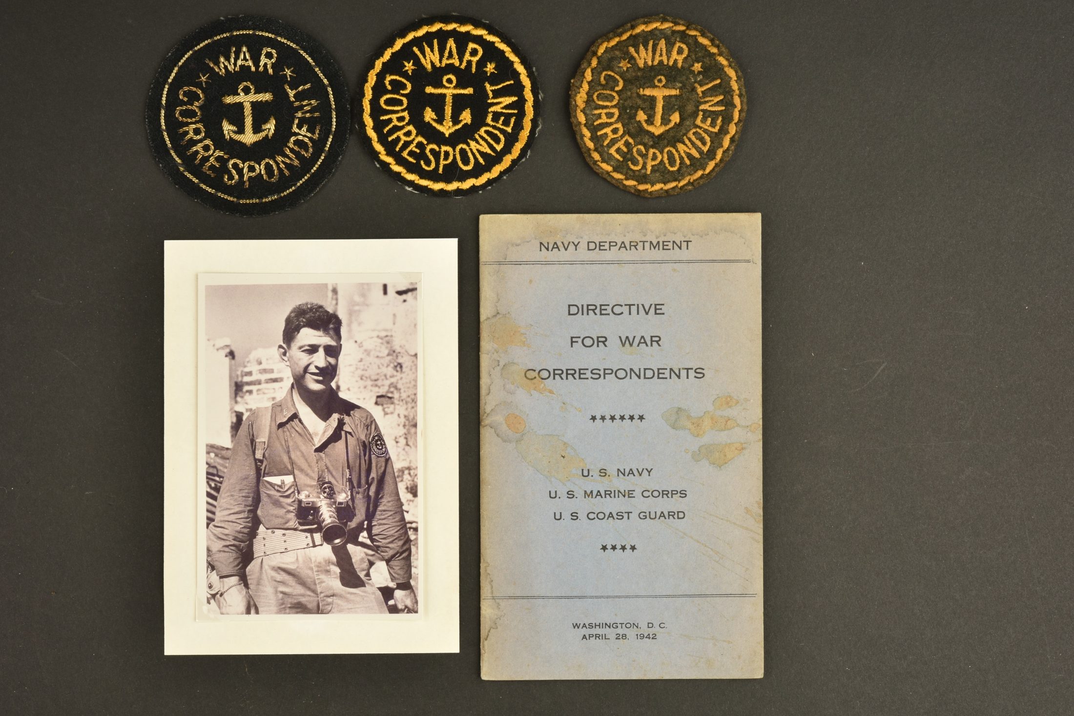 Insignes War Correspondent USN. | Aiolfi G.b.r.