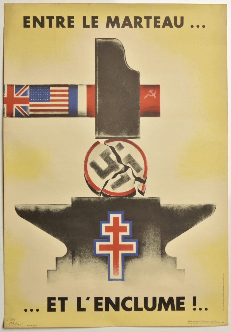 Affiche allié entre le marteau et l’enclume | Aiolfi G.b.r.